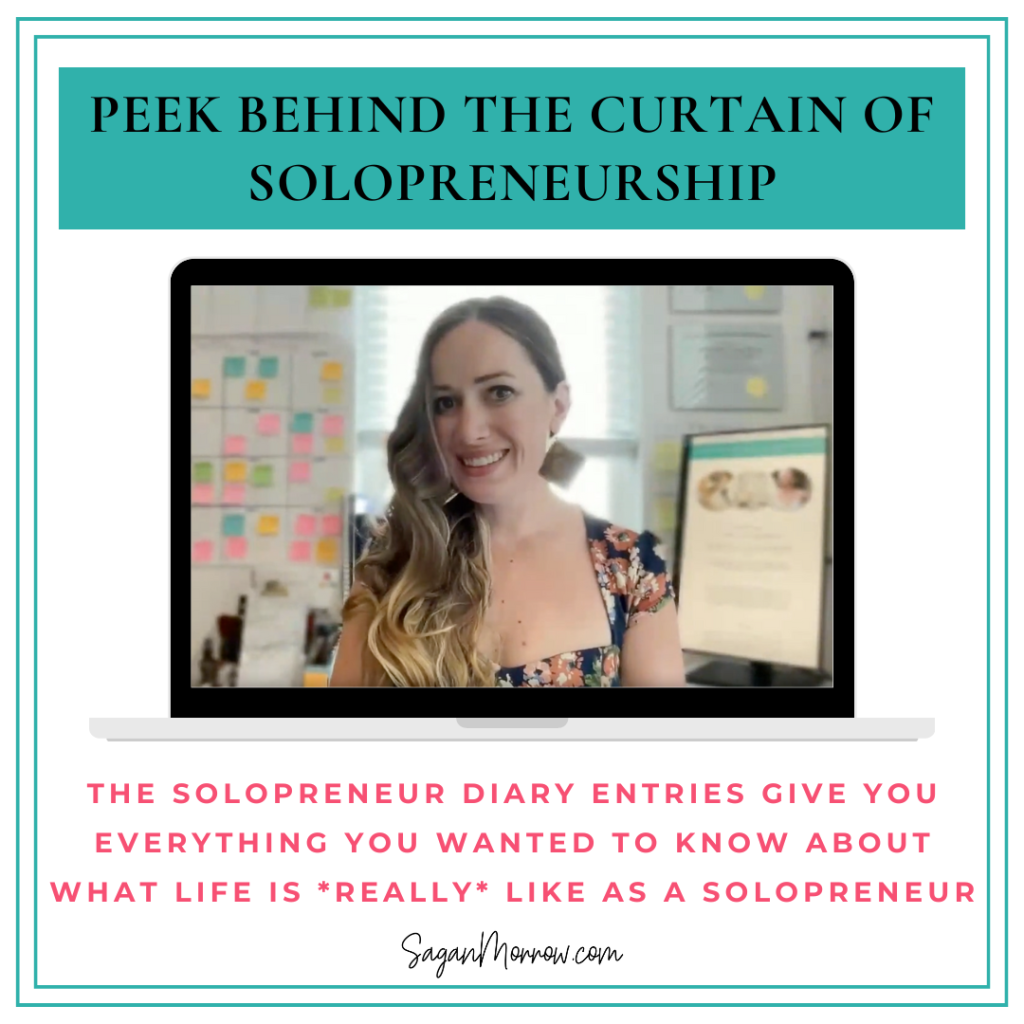 Introducing: Solopreneur Diary Entries! - Sagan Morrow