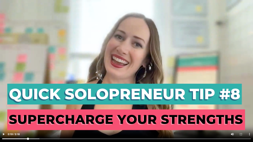 Supercharge your solopreneur strengths - Sagan Morrow